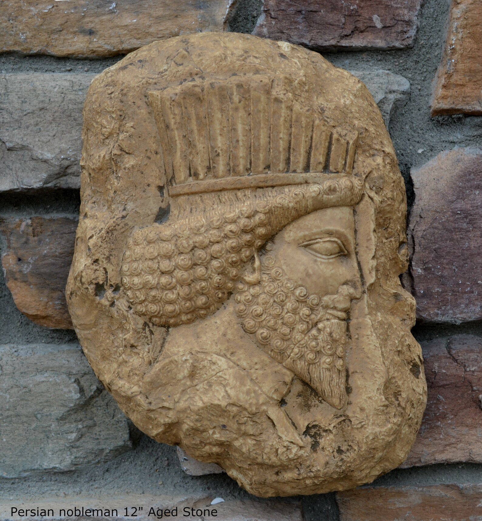 Assyrian Relief Head of a Persian Nobleman Persian Persepolis Wall ...