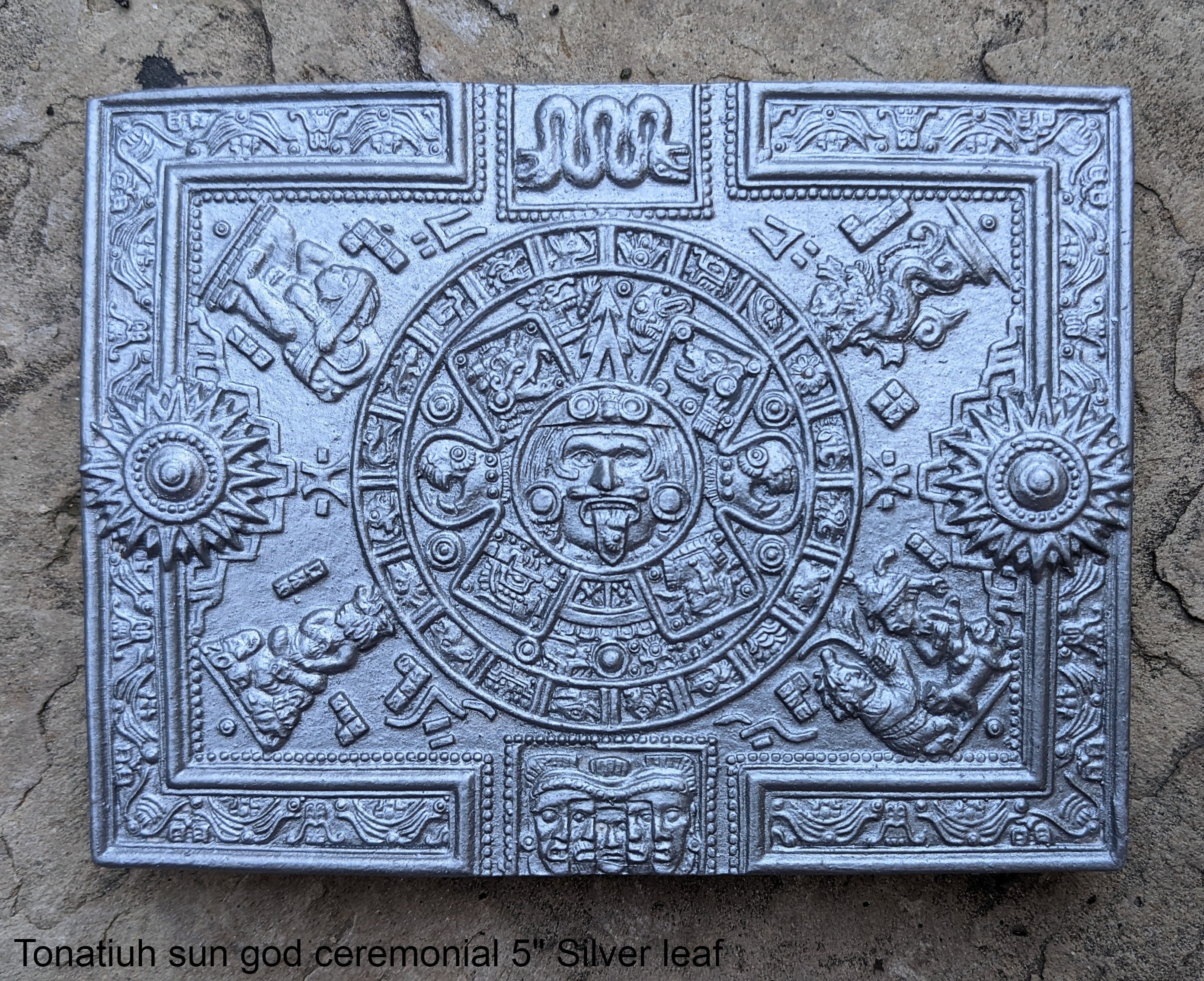 Tonatiuh Sculpture Aztec Mayan Tonatiuh Sun God Relief Sculpture