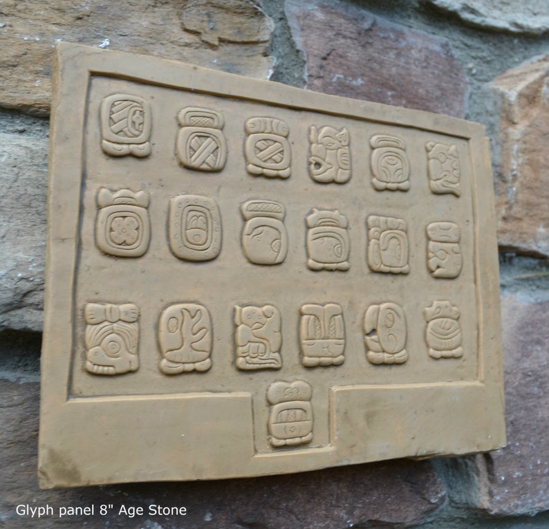 Aztec Mayan Glyph Panel Sculptural Wall Frieze Plaque Relief Www.neo ...