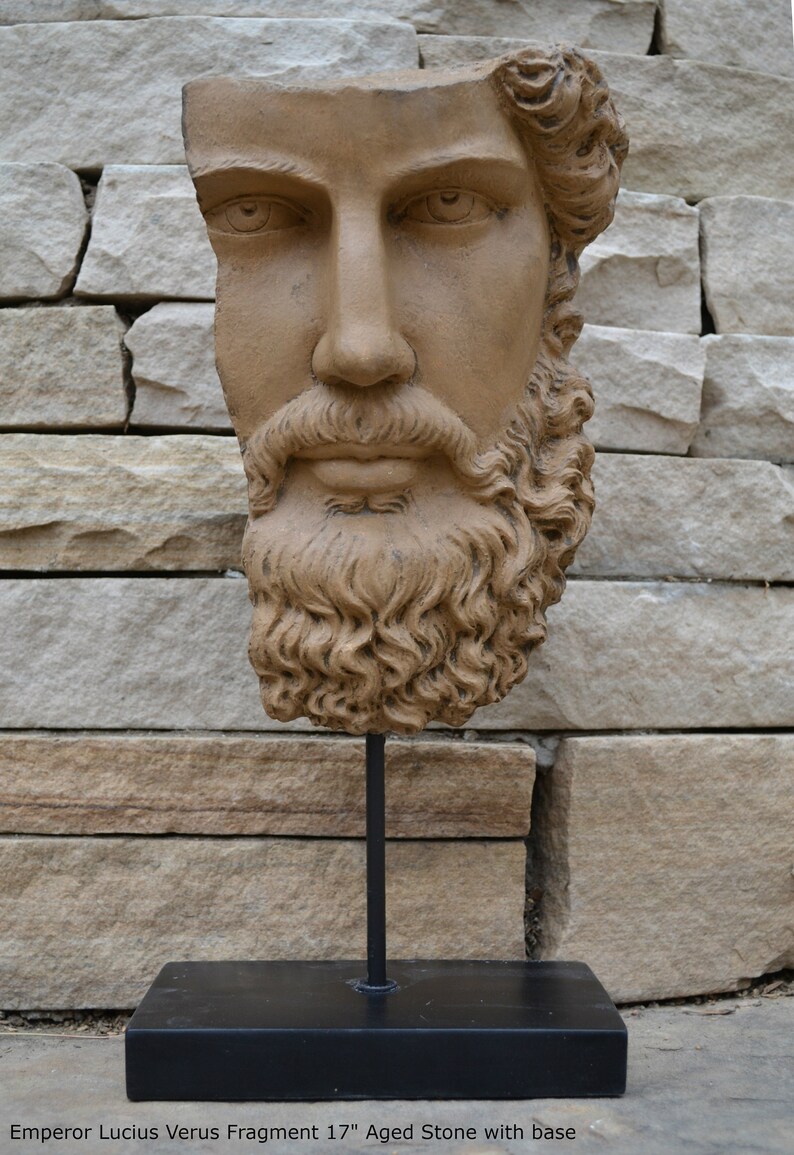 Roman Greek emperor Lucius Verus Fragment 3D Portrait Face | Etsy