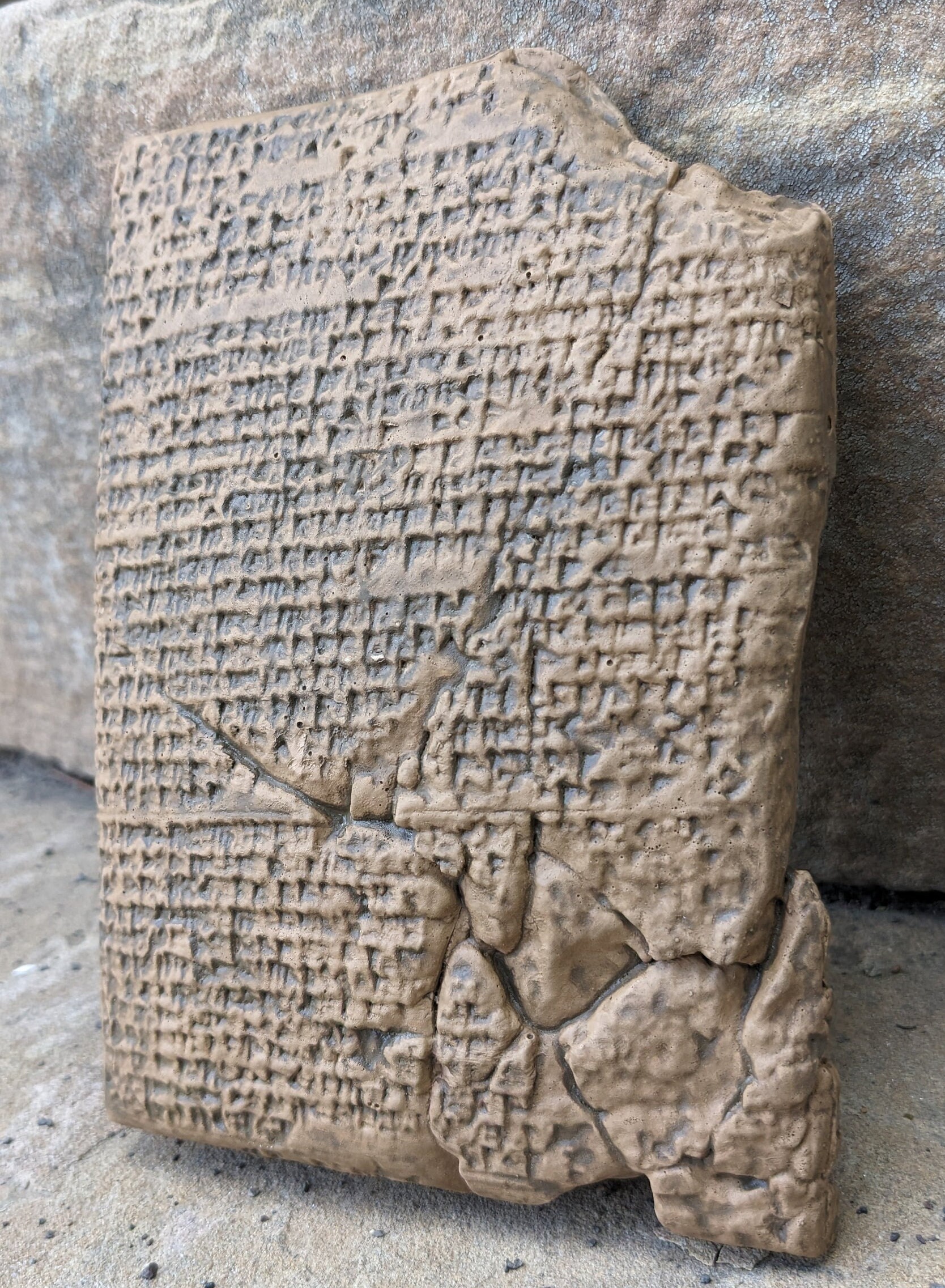 Babylonian Cuneiform Culinary Recipes Sculpture Www.neo-mfg.com ...