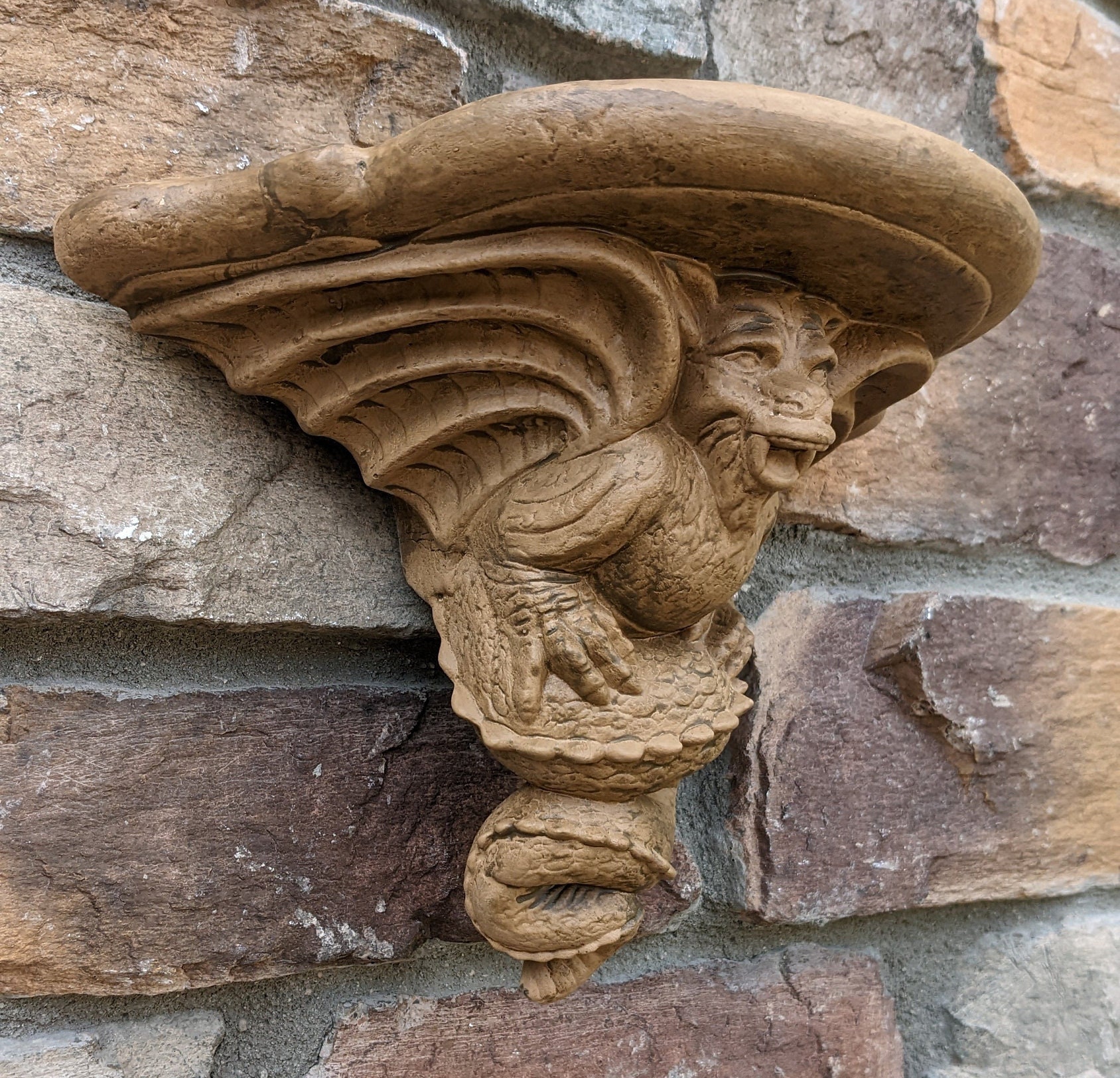 Gargoyle Satyr Wall Shelf Corbel Grotesque Goblin Dragon Mythical ...