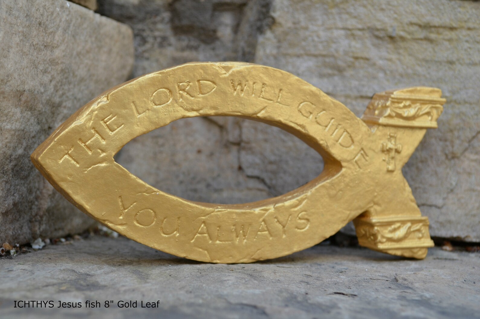 Religious ICHTHYS Jesus fish wall art plaque 8 | Etsy