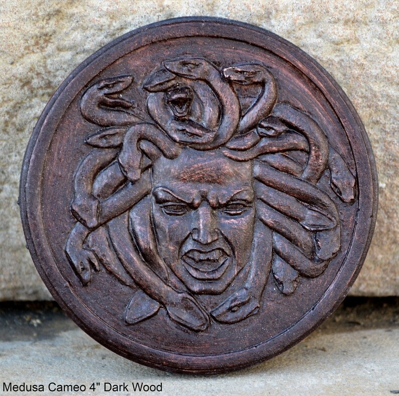 History Medusa Design Artifact Carved Sculpture Statue Cameo 4" Www.neo ...