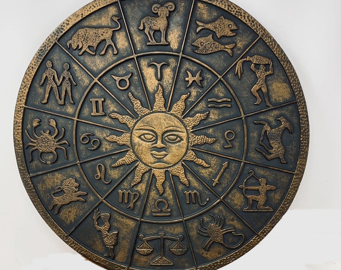 Zodiac Signs Wall Plaque Relief Sculpture Www.neo-mfg.com 17" - Etsy