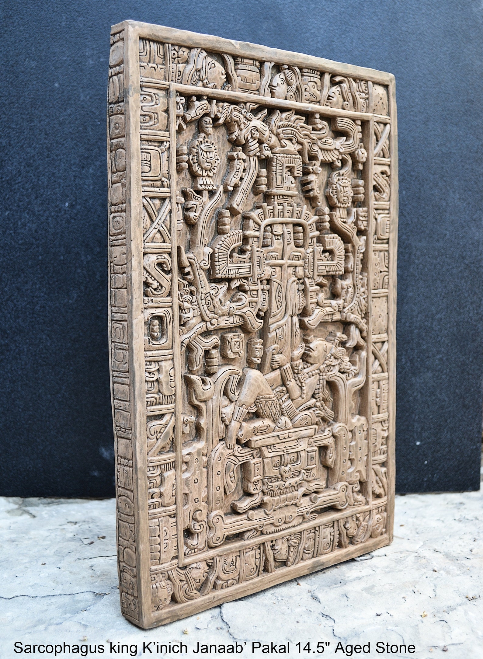 History Aztec Mayan Sarcophagus of King K’inich Janaab’ Pakal Wall ...