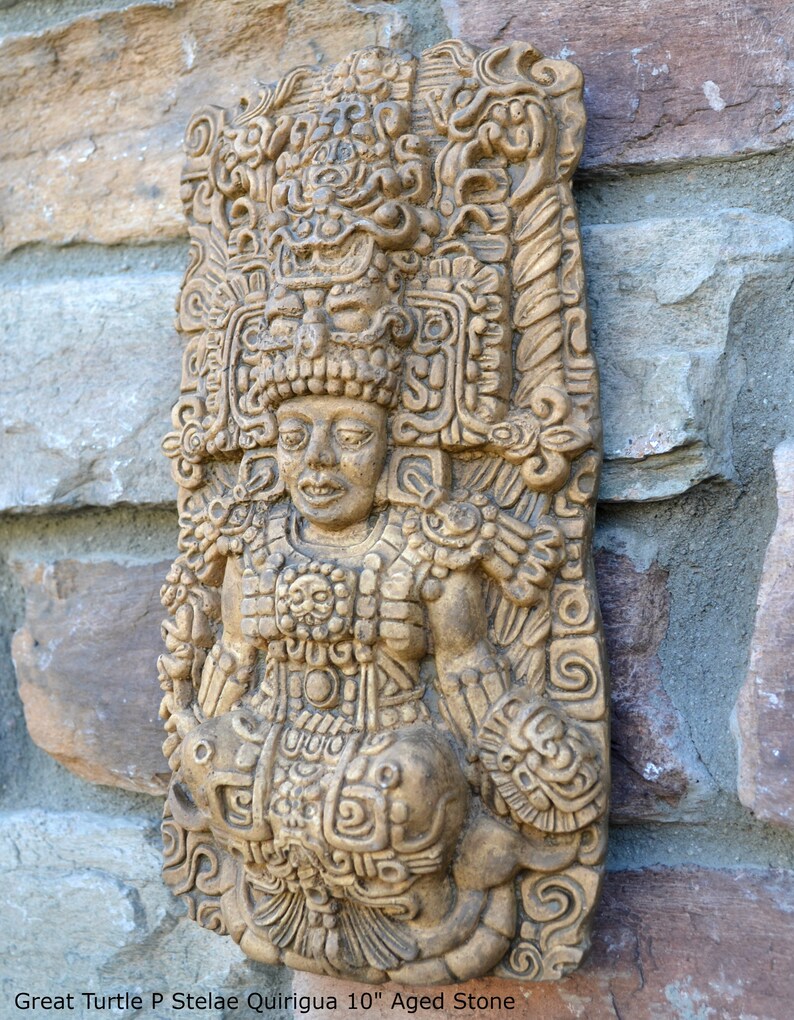 History Aztec Mayan The Great Turtle P Stelae Quirigua | Etsy