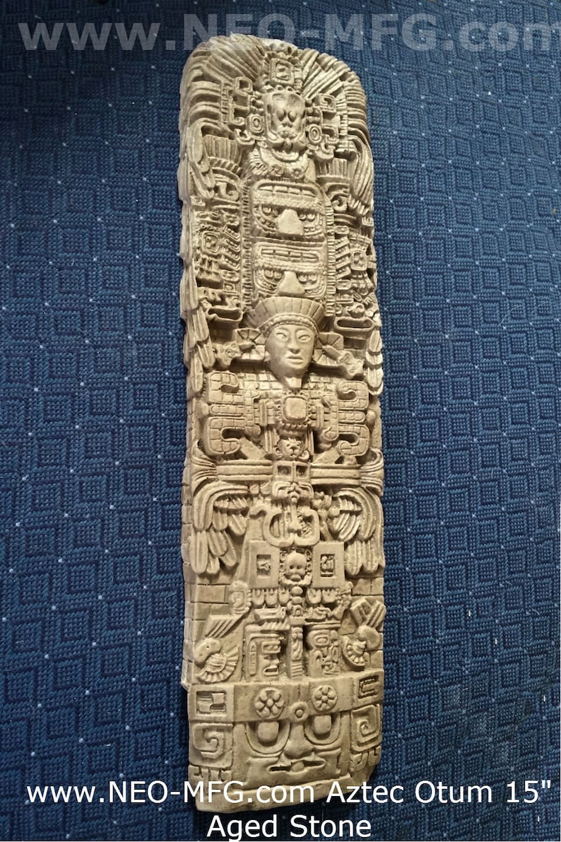 History Aztec Maya Artifact Carved Otum Quirigua Stela Sun Stone ...