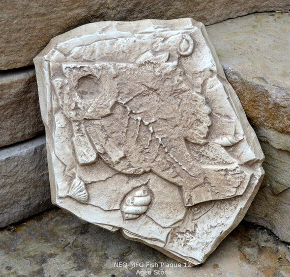 Fish Wall Plaque Sculpture Statue 12 Tall | Etsy