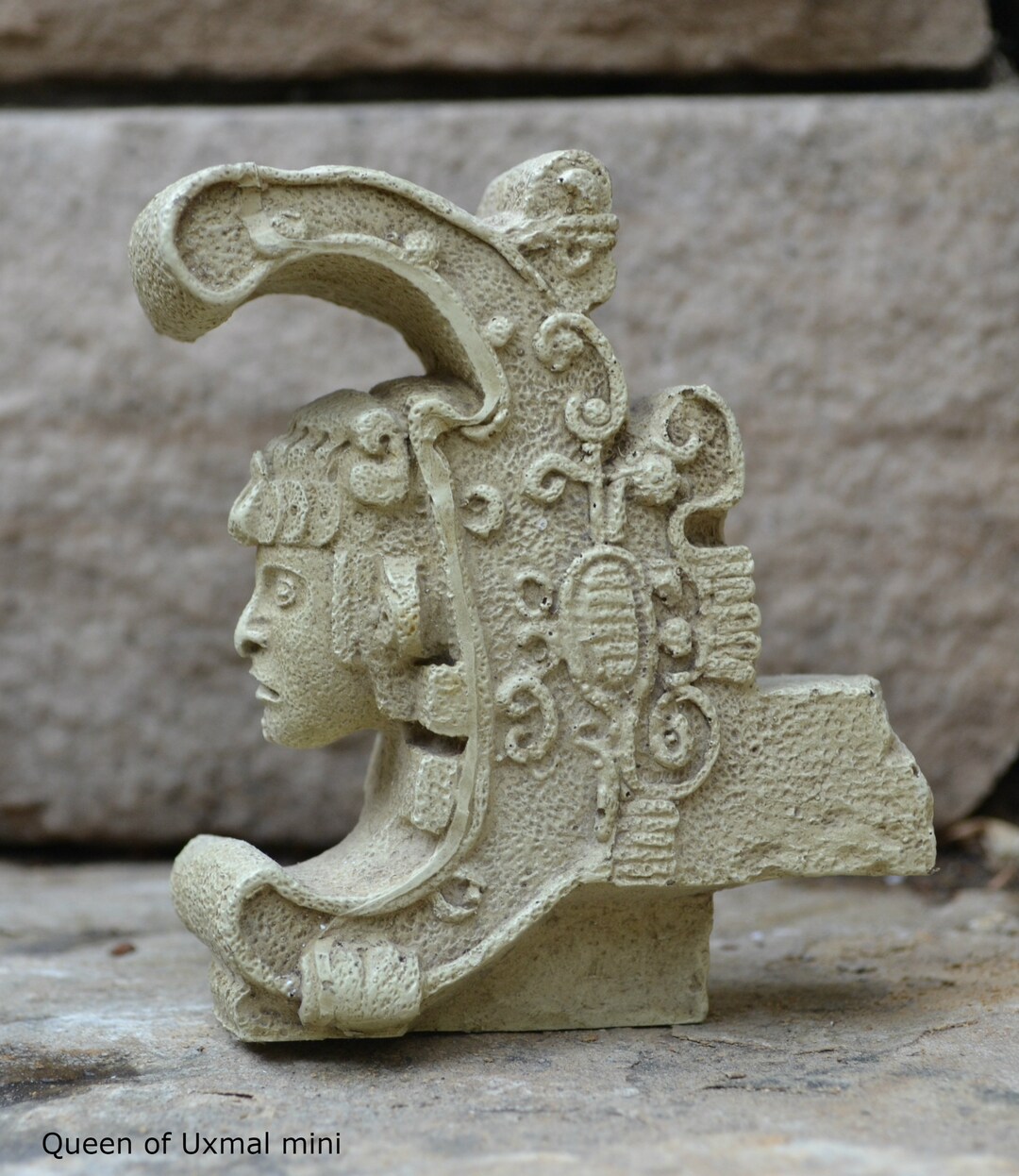 Aztec Mayan Queen of Uxmal Architectural Element Bust Sculpture 4" Www ...