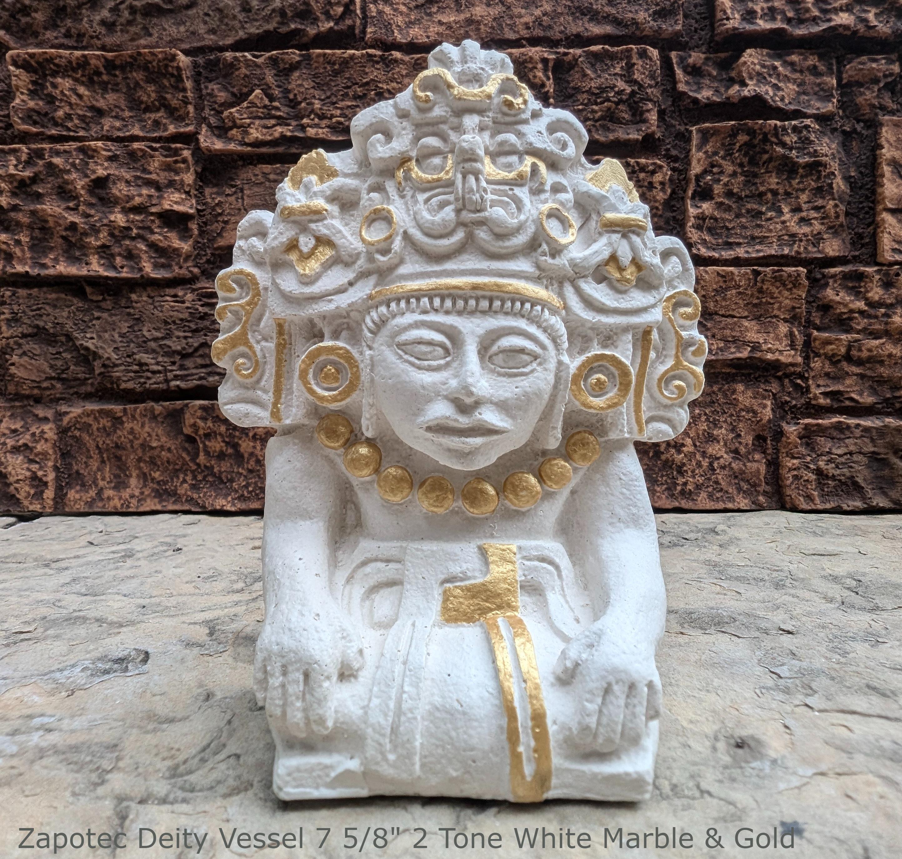 History Aztec Maya Mesoamerica Zapotec Deity Vessel Sculpture Statue ...