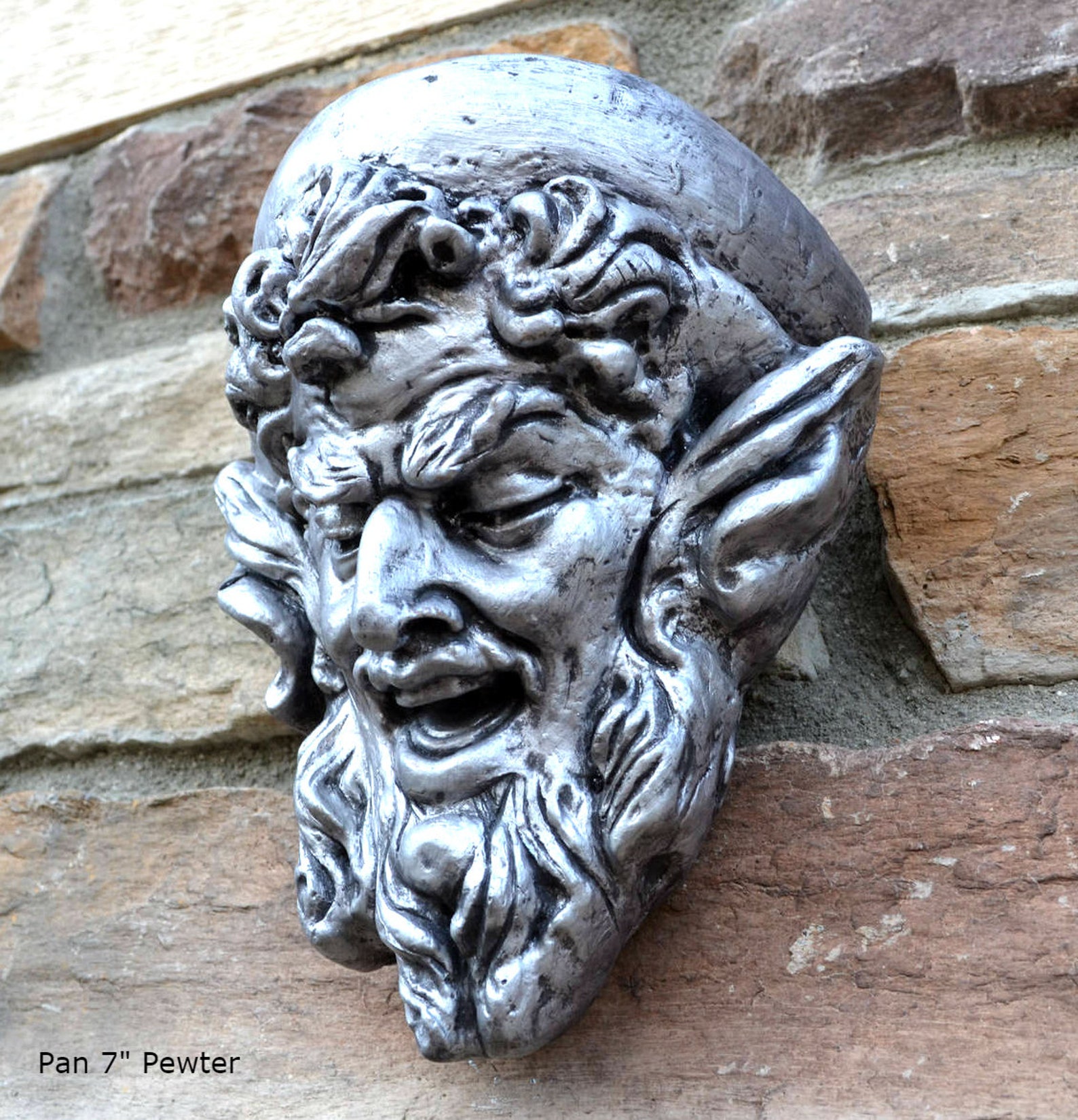 Pan Gargoyle Satyr Faun Wall Mephistopheles Corbel Keystone Grotesque ...