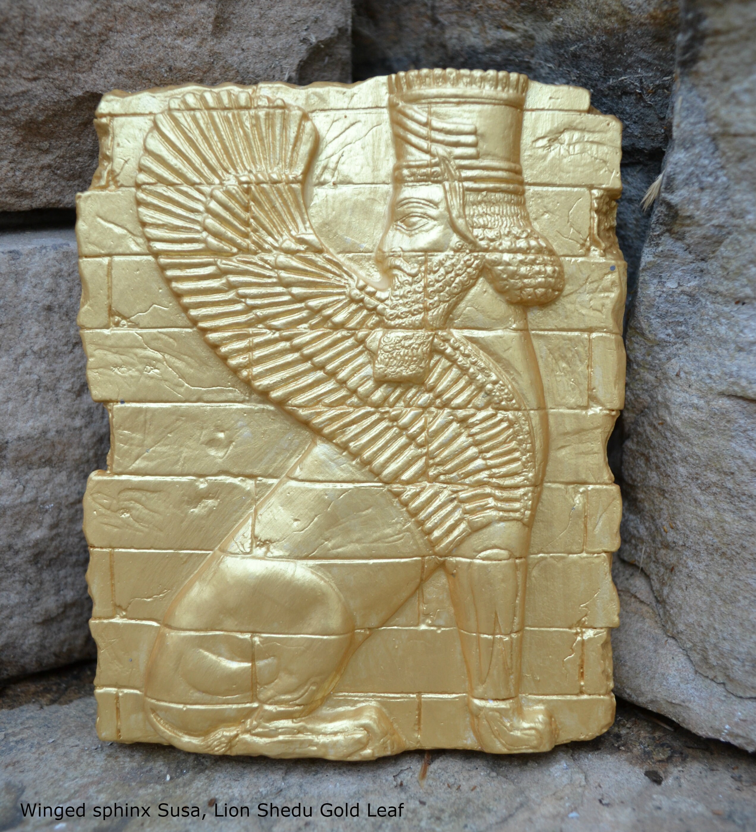 Assyrian Sumerian Winged Sphinx Susa, Lion Shedu Palace Darius I ...