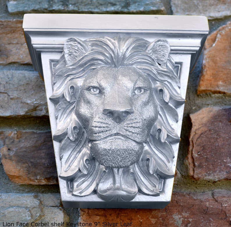 Animal Lion Face Corbel Shelf Column Plaque Fragment Relief Www.neo-mfg ...