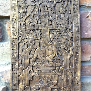 History Aztec Mayan Sarcophagus of King K’inich Janaab’ Pakal Wall ...
