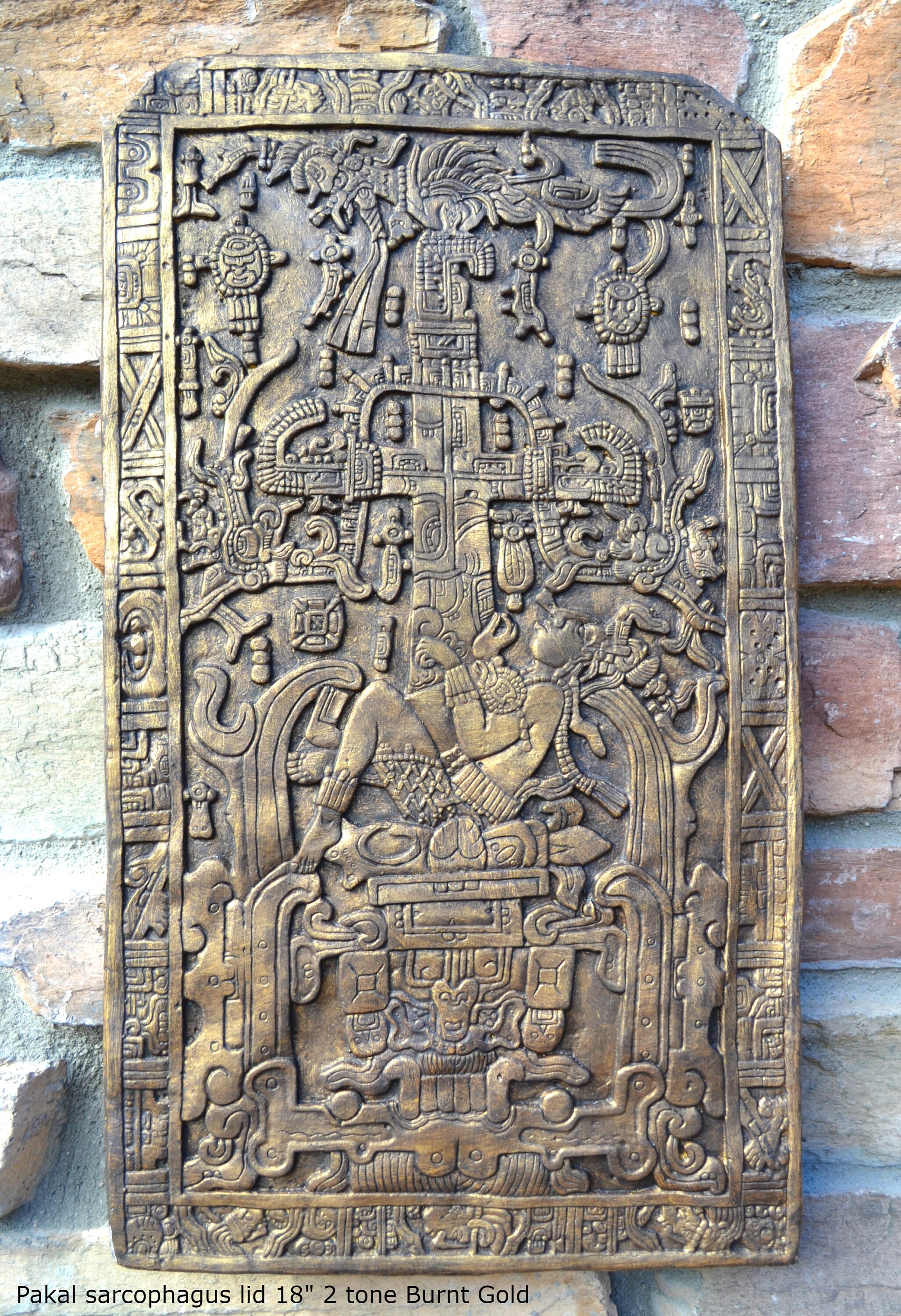 History Aztec Mayan Sarcophagus of King K’inich Janaab’ Pakal Wall ...