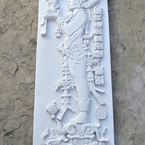Aztec Mayan Chambalu Temple Foliated Cross Center Left K'inich Kan ...