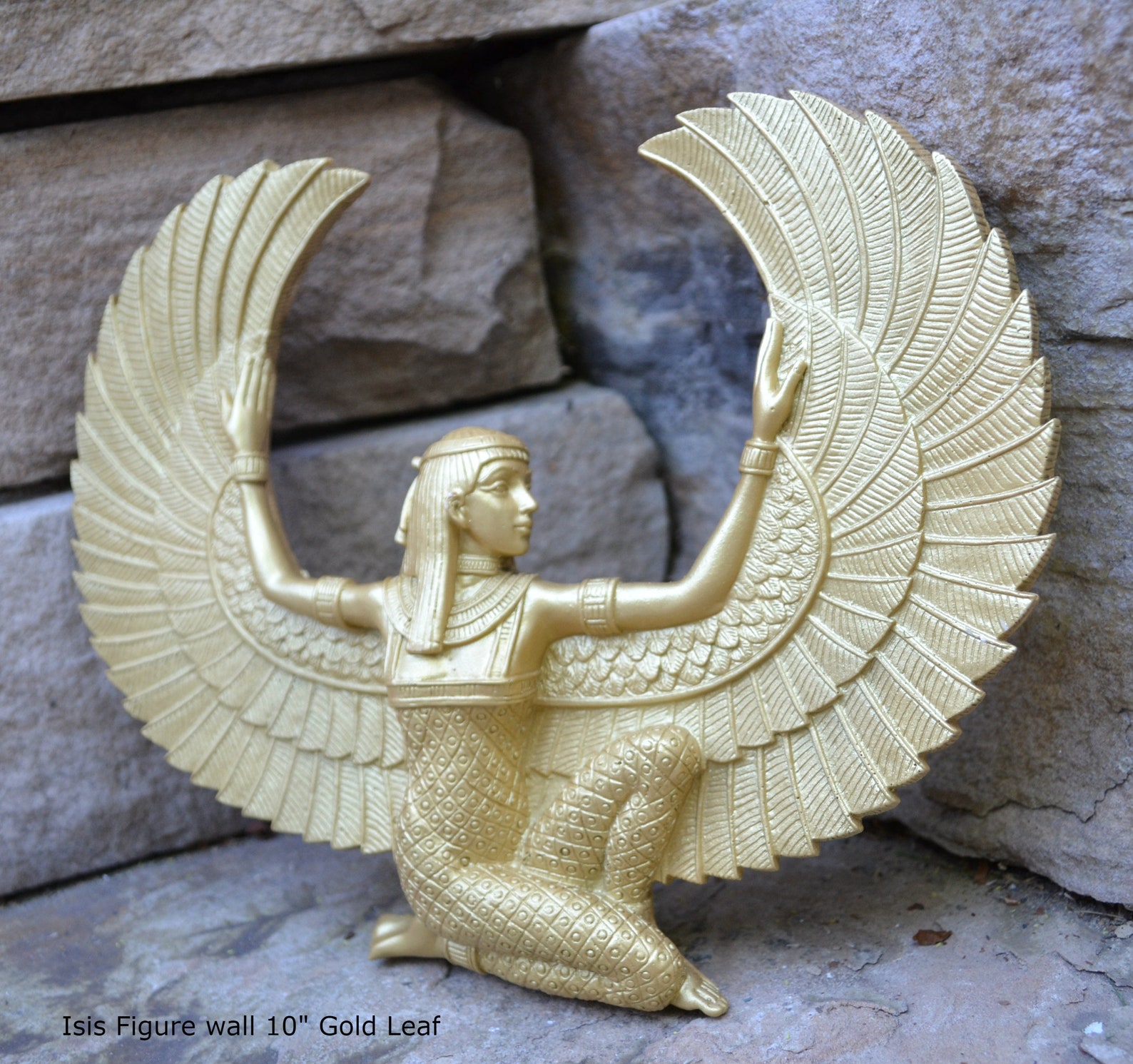 Egyptian Isis Figure Wall Sculpture Statue Plaque - Etsy