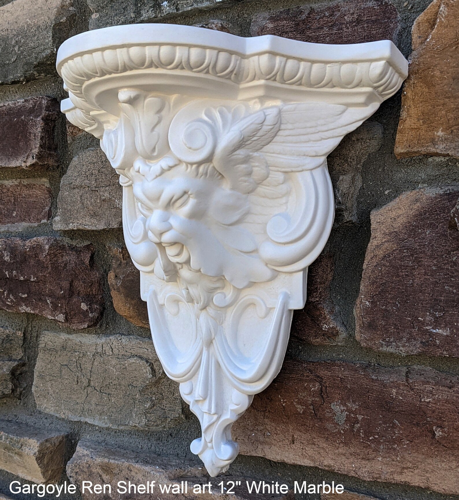 Gargoyle Satyr Wall Shelf Corbel Grotesque Goblin Sculpture Www.neo-mfg ...