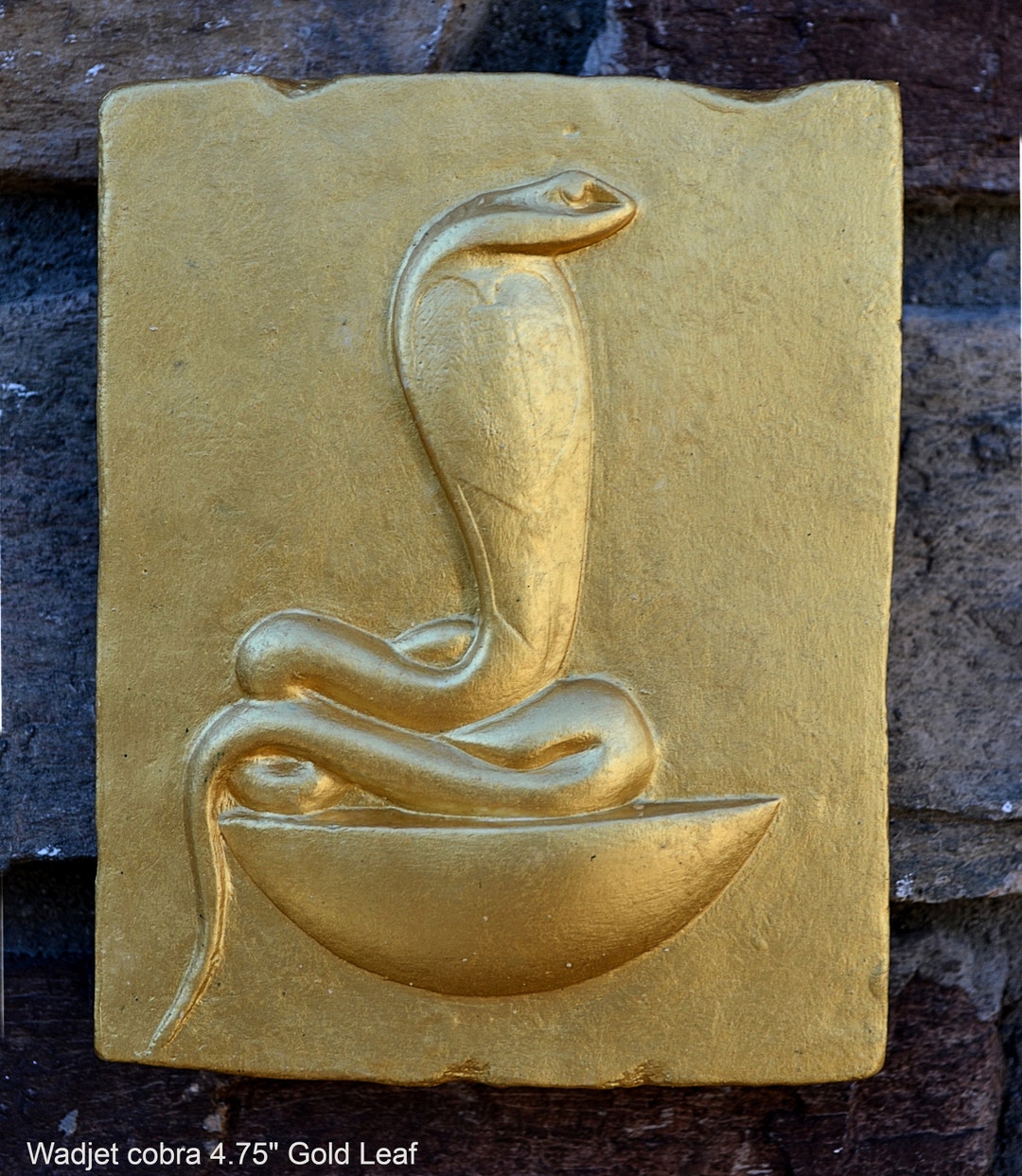 History Egyptian Wadjet Cobra Stela Fragment Sculptural Wall Relief ...