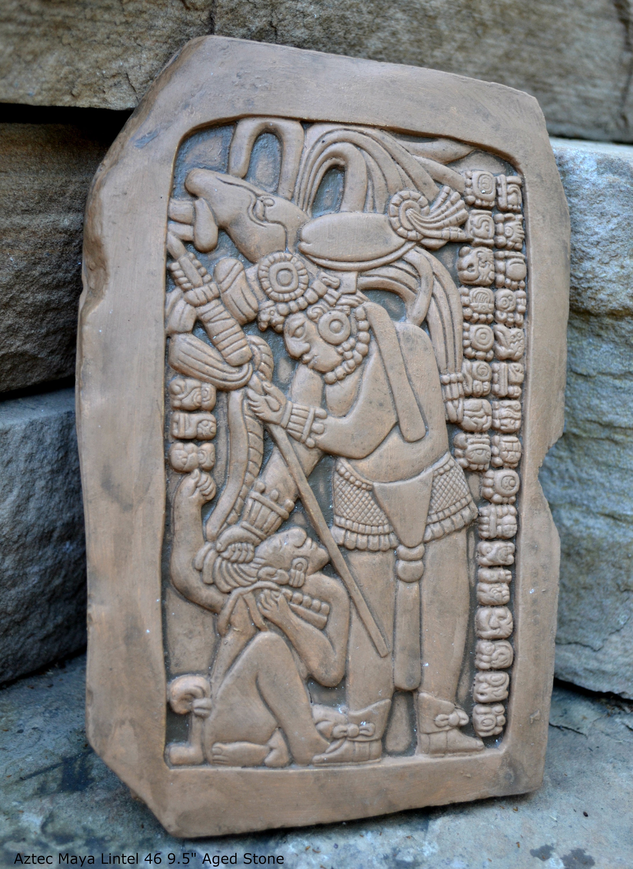 History Aztec Maya Mesoamerica Lintel 46 Plaque Wall Sculpture | Etsy