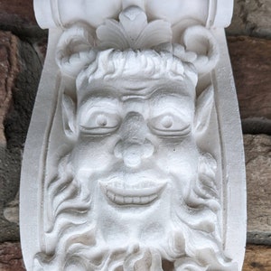 Pan Gargoyle Satyr Faun Wall Mephistopheles Corbel Keystone Bookend ...