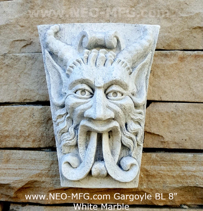 Gargoyle BL Satyr Faun Wall Corbel Mephistopheles Keystone Grotesque ...