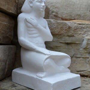 History Egyptian Imeni Imeny Scribe Seated Sculpture Statue 12" Www.neo ...