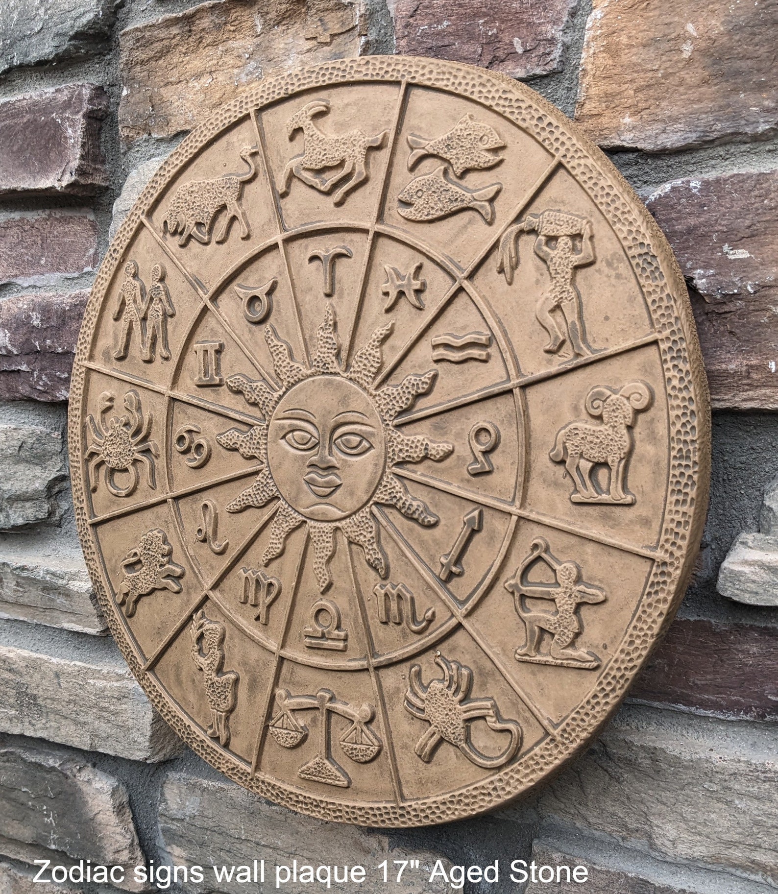 Zodiac Signs Wall Plaque Relief Sculpture Www.neo-mfg.com 17" - Etsy