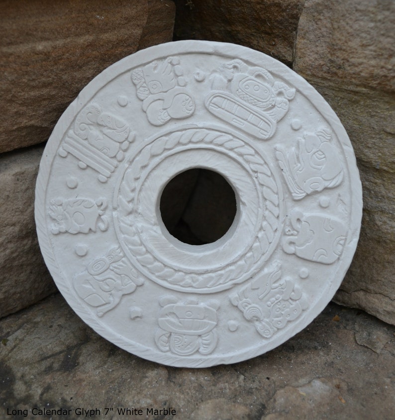 History Aztec Maya Long Count Calendar Glyph Artifact Carved - Etsy