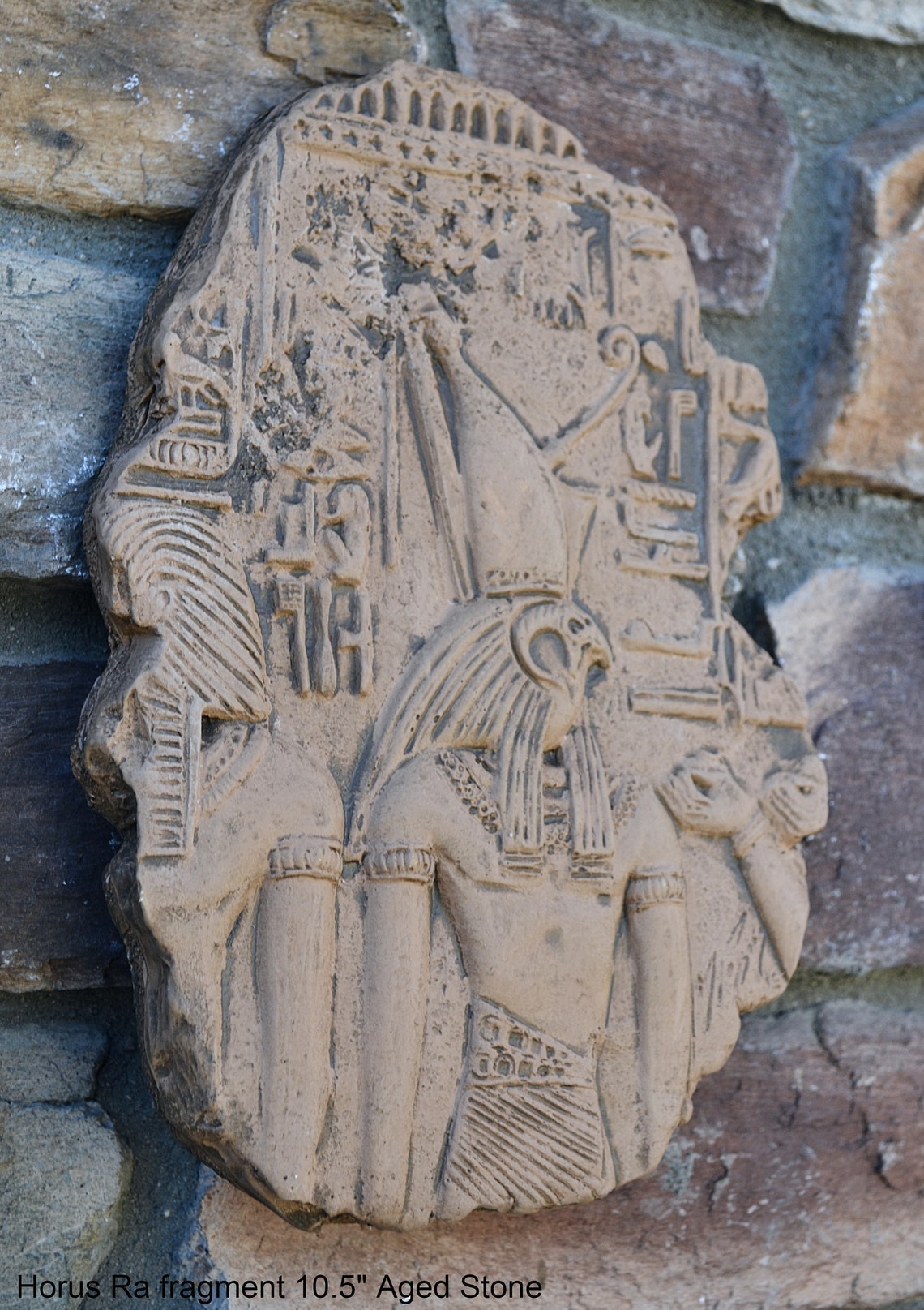 Egyptian Tomb Horemheb Flacon Head God Ra Horus Sculpture Wall Art ...