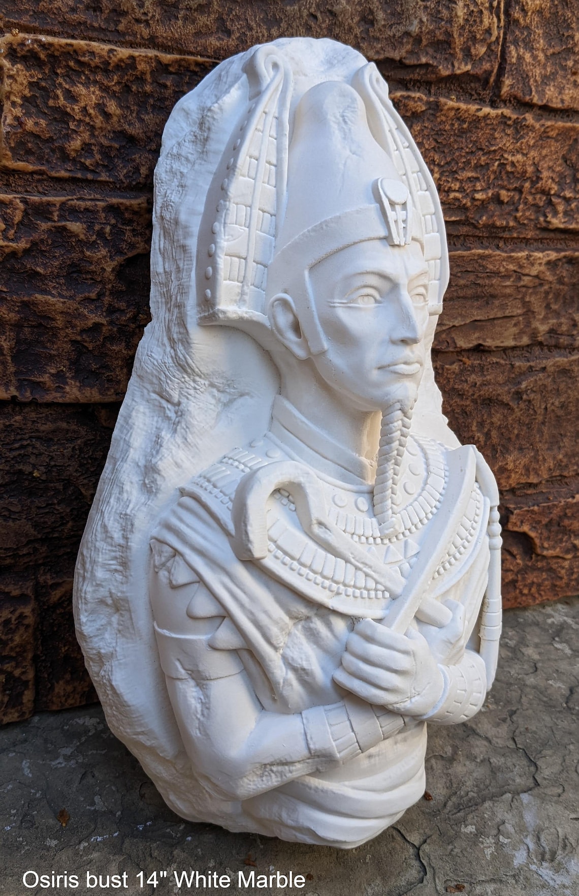 Egyptian Osiris Fragment Torso Sculptural Wall Relief Bust Www.neo-mfg ...