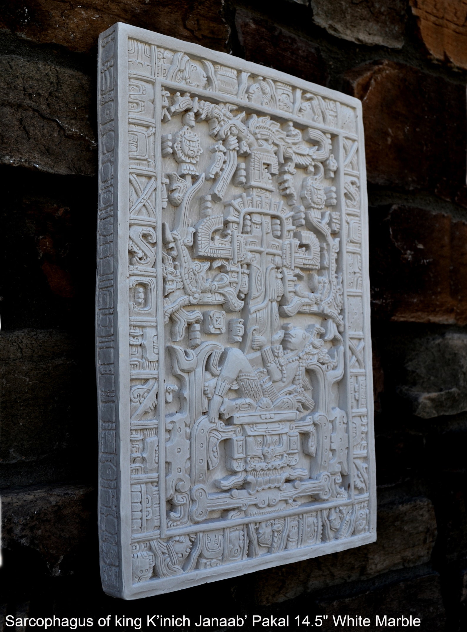 History Aztec Mayan Sarcophagus of King K’inich Janaab’ Pakal Wall ...