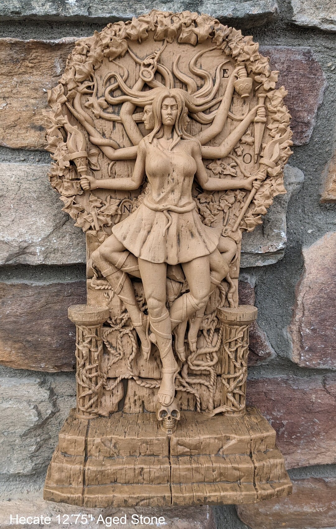 Hecate Hekate Sculpture Goddess Heaven, Earth, and Sea Blessings of ...