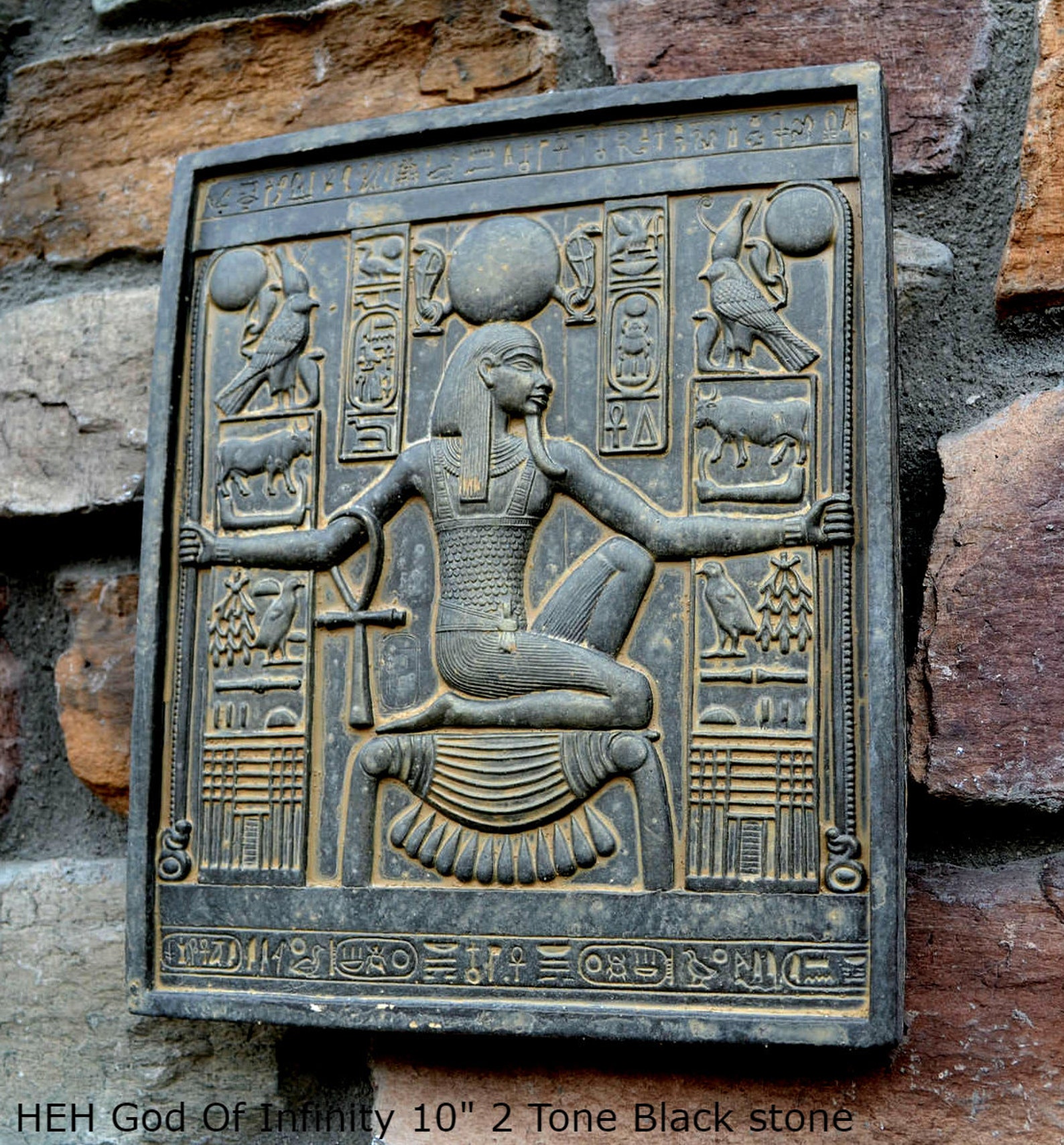 Egyptian HEH God of Infinity Tutankhamen Fragment Plaque Wall | Etsy