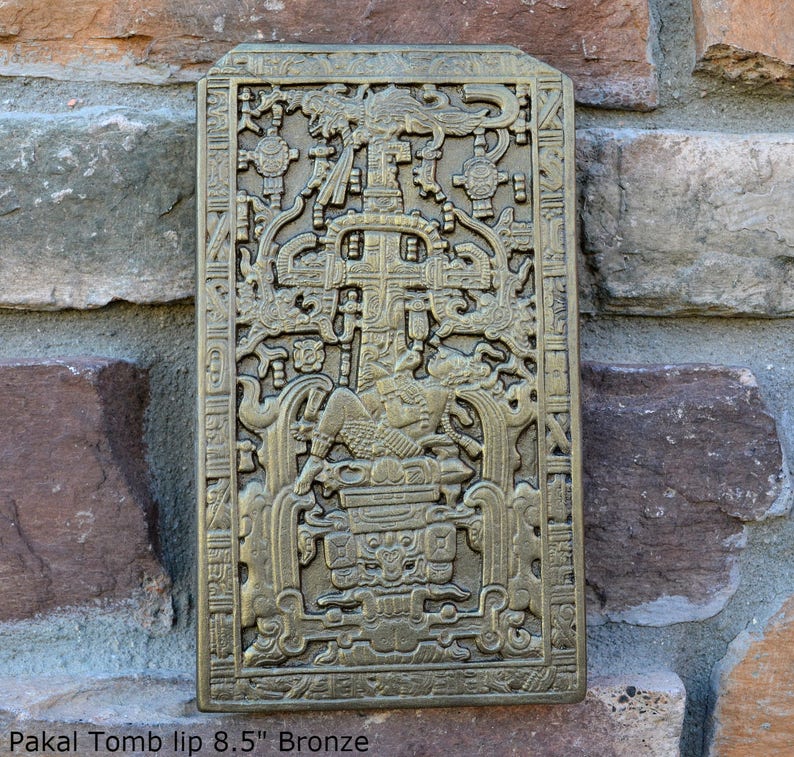 History Aztec Mayan Sarcophagus of King Kinich Janaab Pakal - Etsy