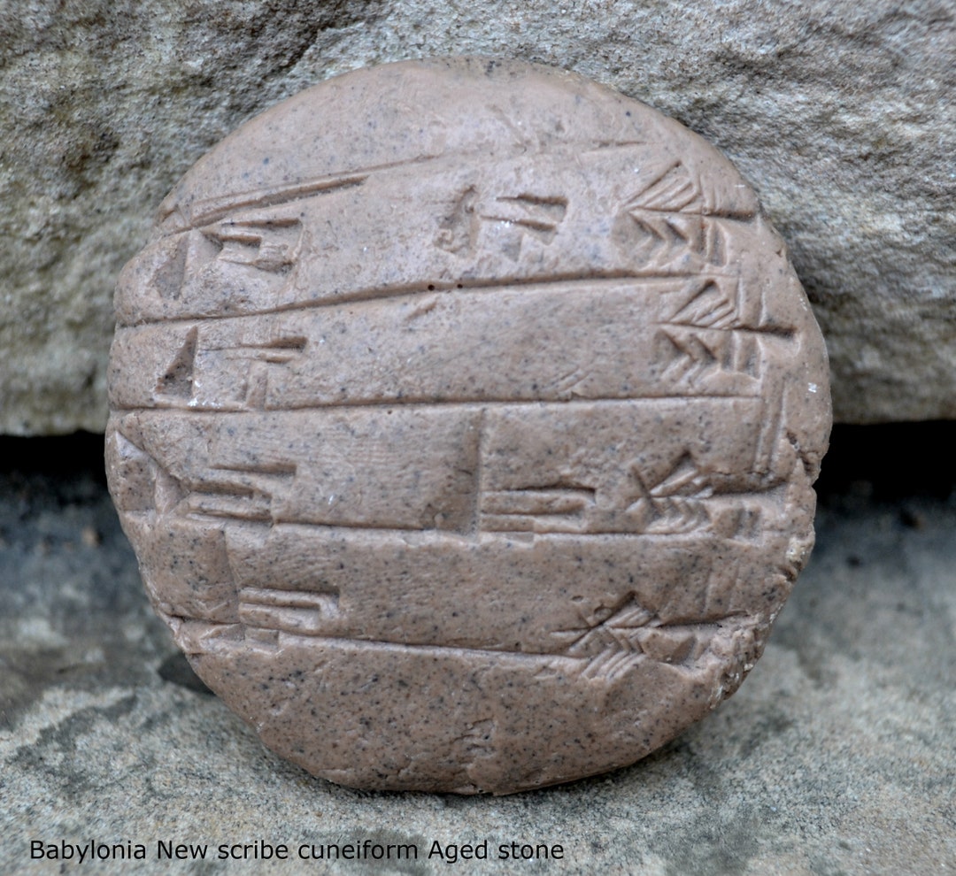 Babylonia Cuneiform New Scribe Tablet Sculptural Www.neo-mfg.com Museum ...