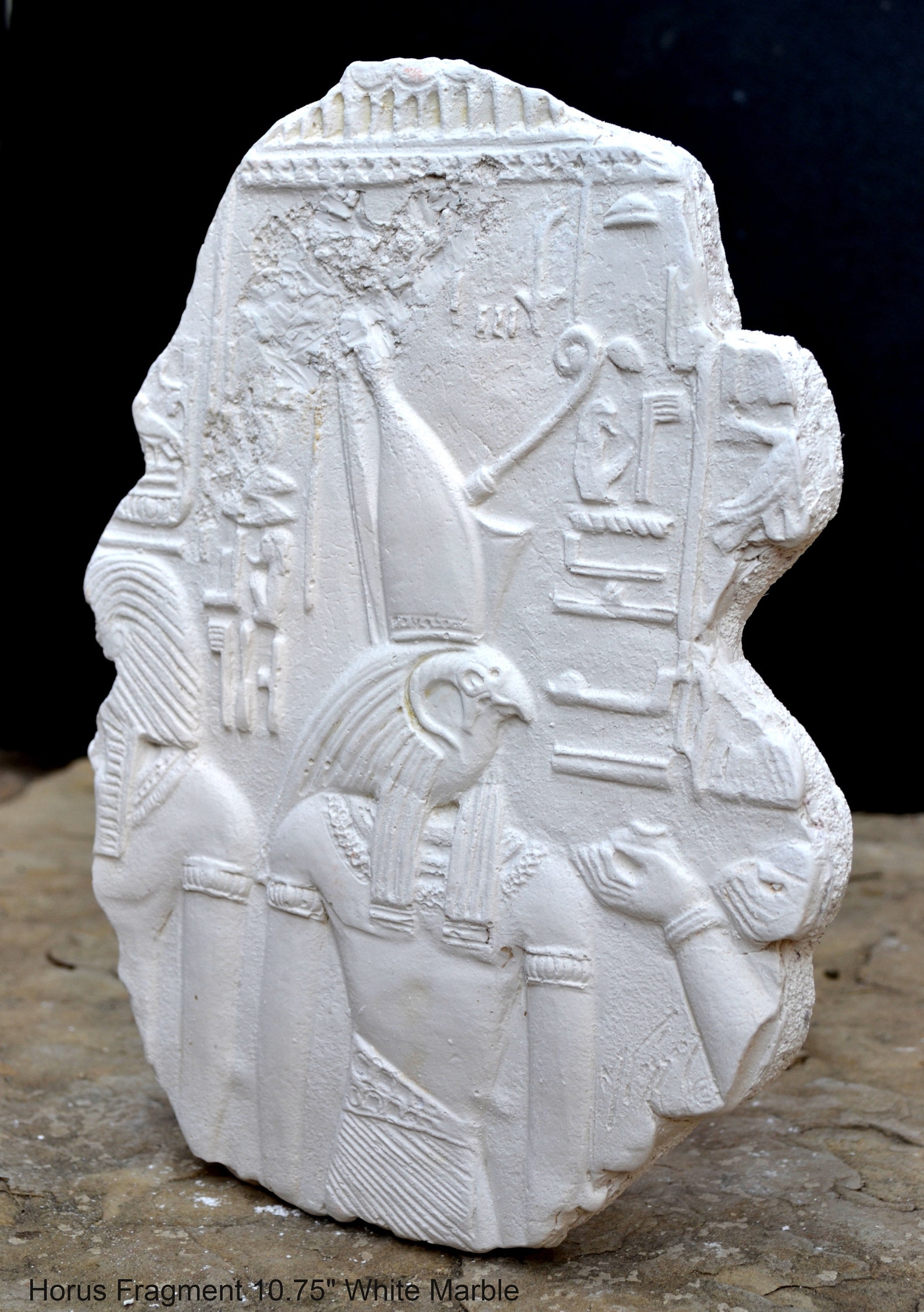 Egyptian Tomb Horemheb Flacon Head God Ra Horus Sculpture Wall Art ...