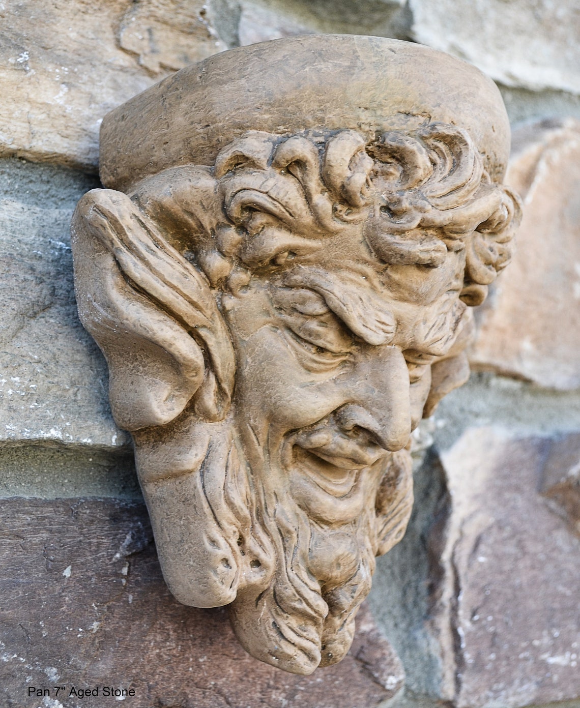 Pan Gargoyle Satyr Faun Wall Mephistopheles Corbel Keystone Grotesque ...