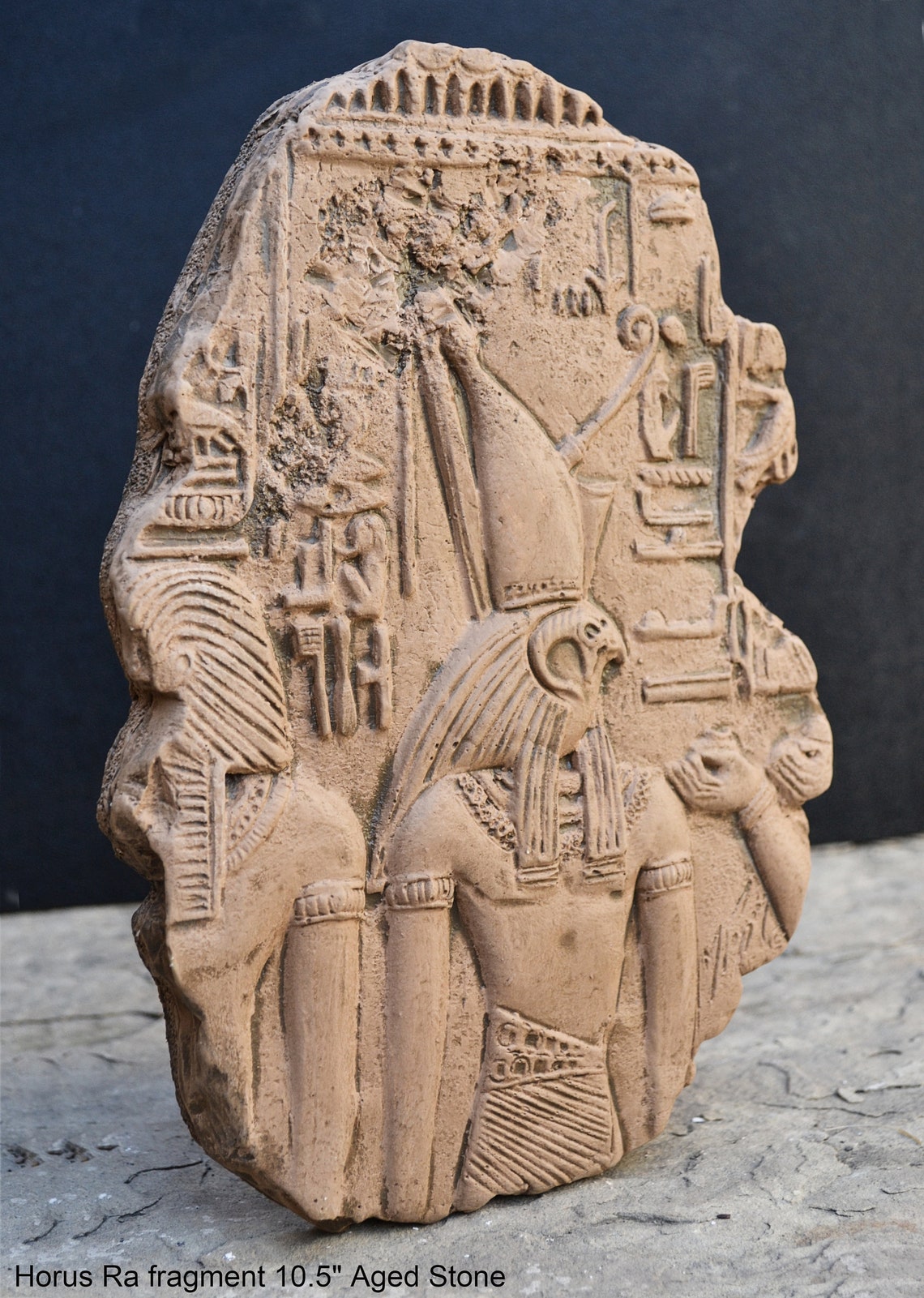 Egyptian Tomb Horemheb Flacon Head God Ra Horus Sculpture Wall Art ...