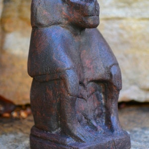 History Egyptian THOTH Hedj-wer God of Wisdom Baboon Sculpture Carving ...