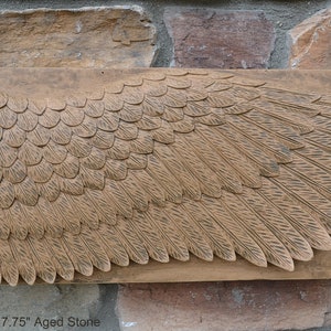 Angel Wing 17.5" 2pc Set Sculpture Wall Plaque Www.neo-mfg.com Mounted ...