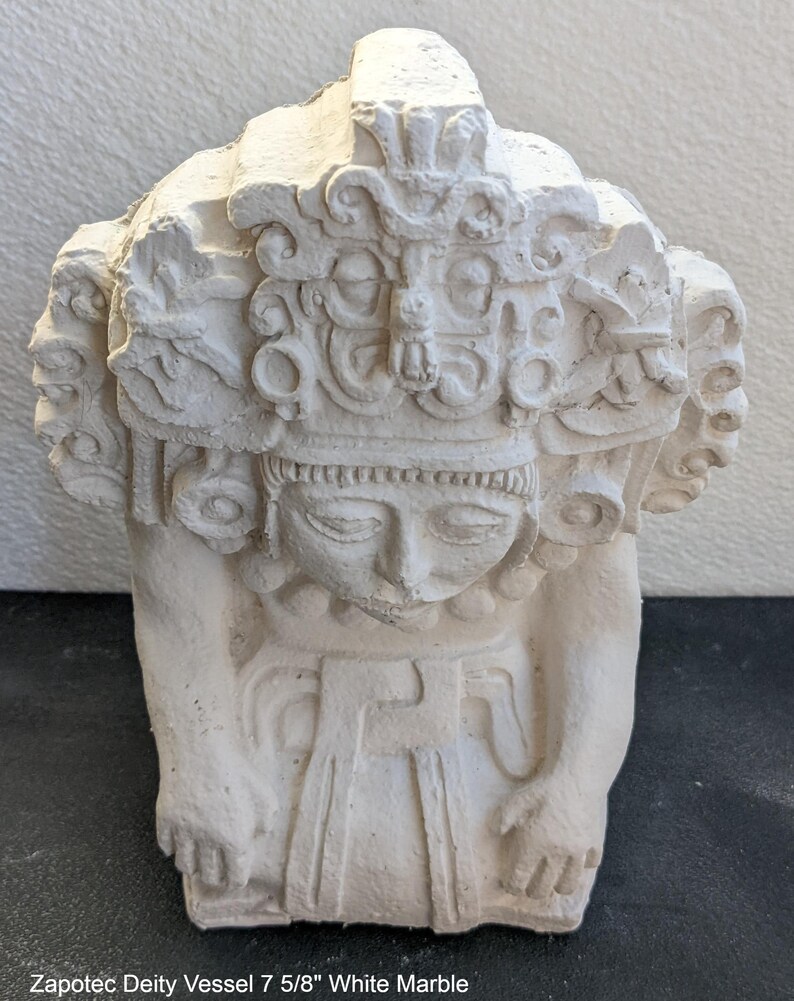 History Aztec Maya Mesoamerica Zapotec Deity Vessel Sculpture Statue ...