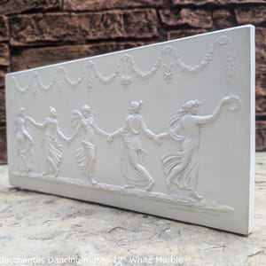 Roman Greek Bacchantes Dancing Muses Dance Sculptural Wall Frieze ...