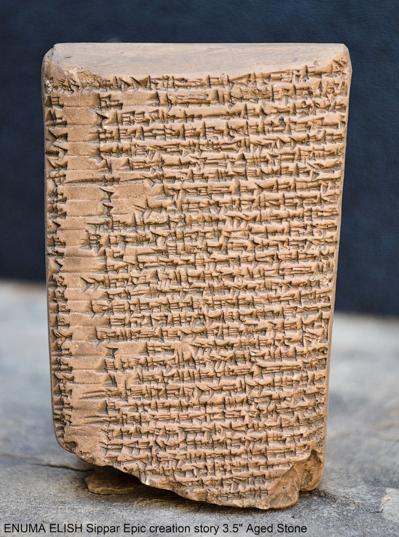 Sumerian Cuneiform Tablet ENUMA ELISH Sippar Epic Creation - Etsy