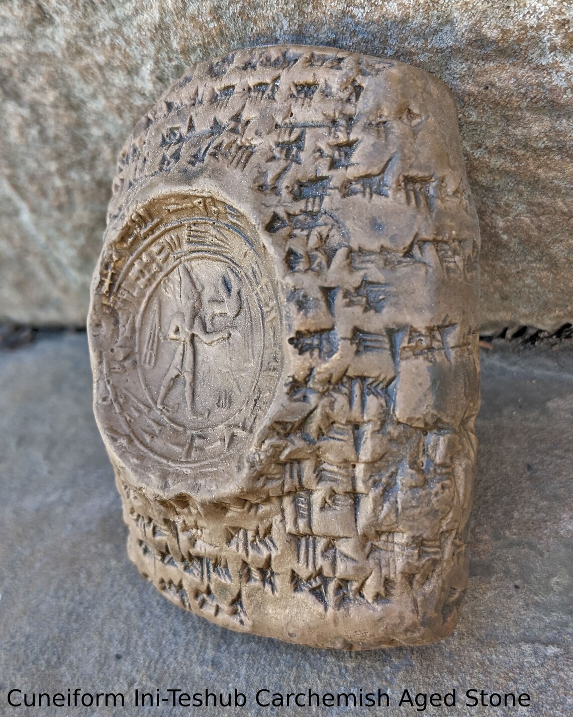 Babylonian Cuneiform Ini-teshub of Carchemish Sculpture Www.neo-mfg.com ...