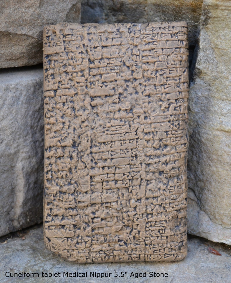 Sumerian Cuneiform tablet Medical Nippur Sculptural relief | Etsy