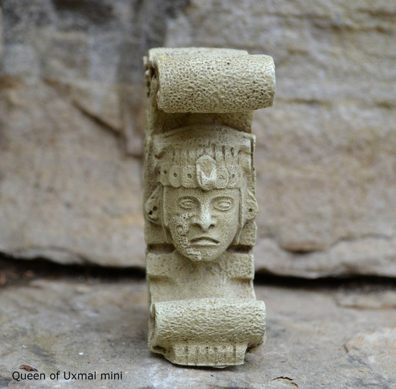 Aztec Mayan Queen of Uxmal Architectural Element Bust Sculpture 4" Www ...