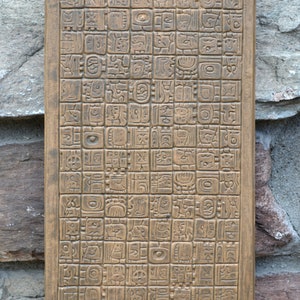 Aztec Mayan Glyph Panel Wall Plaque Fragment Relief Www.neo-mfg.com 10 ...
