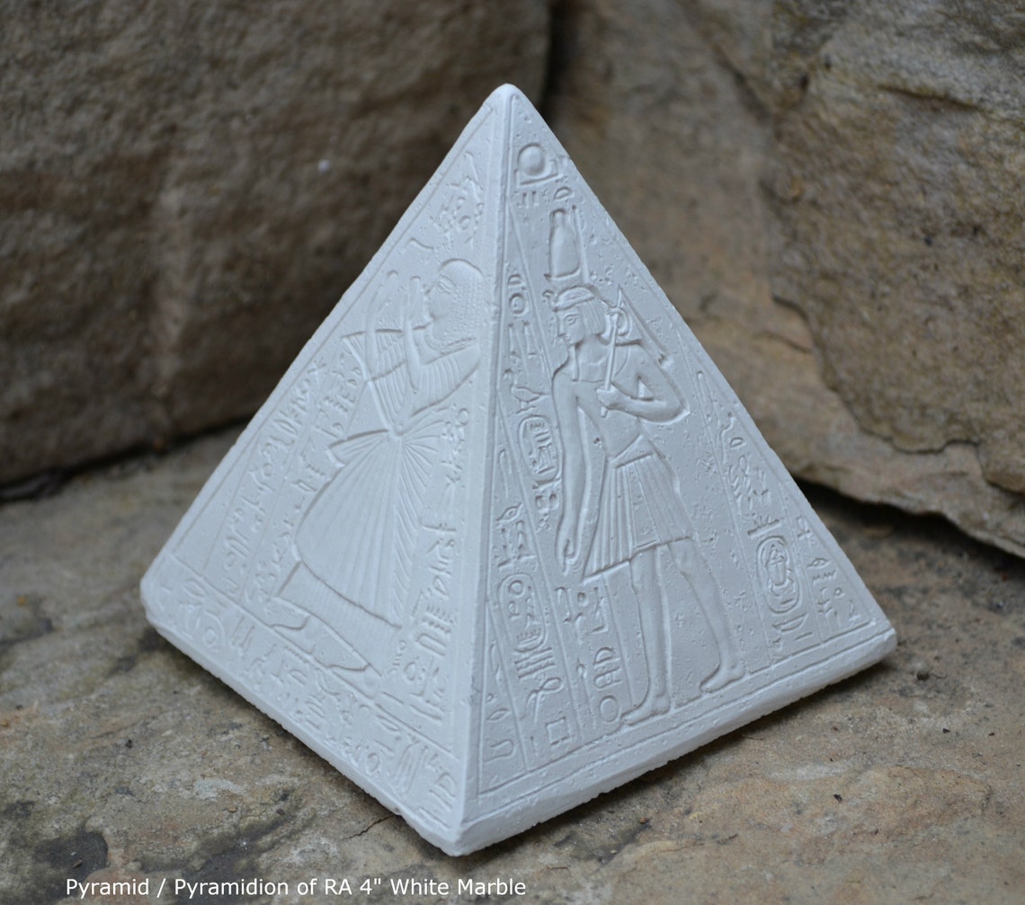 Egyptian Pyramid Pyramidion of Ramose Ra Artifact Carving Sculpture ...